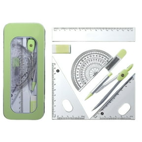 lingyoucraft Math Geometry Set Protractor Ruler Pencil for Pink ...