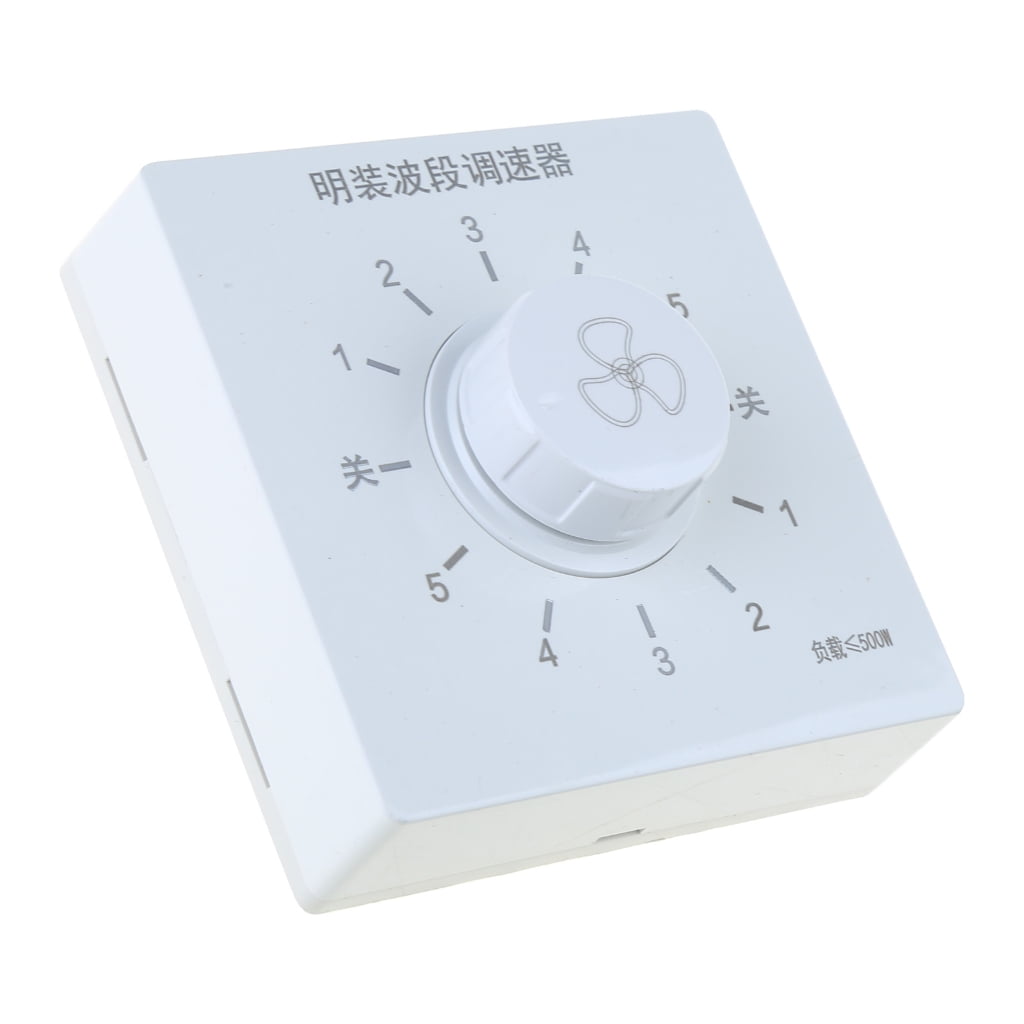 Necvior 86 Type Surfaces-mounted Ceiling Fan Speed Controller with 5 ...