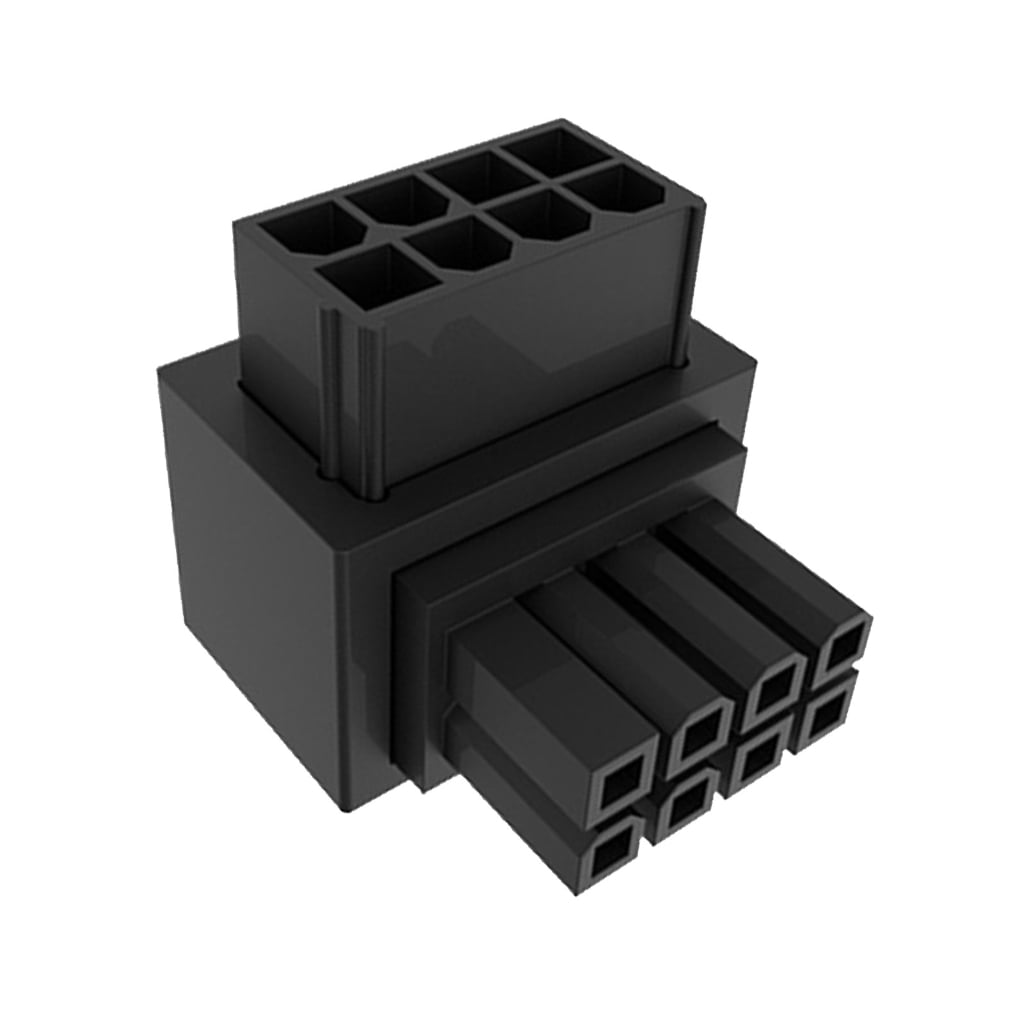 Necvior 8Pin Female 90 Degree Angled To 8 Pin Male Power Adapter GPU ...
