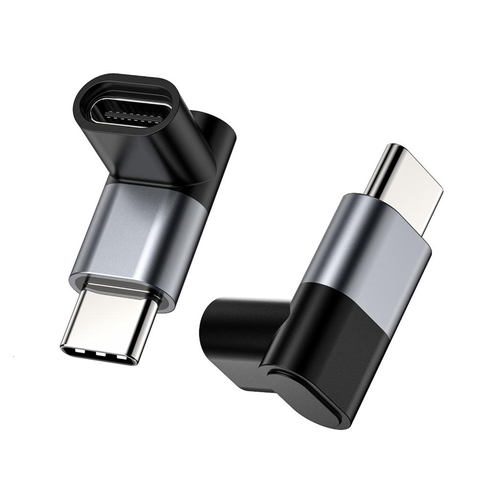 Necvior 90Degree USB C Adapter Extender PD100W Fast Charge 4K Video ...
