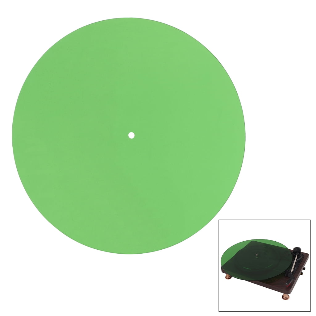 Necvior Acrylic Turntable Platter Mat Vinyls Record Pad for 12 ...