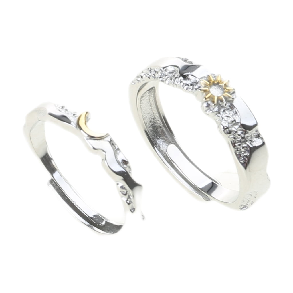 Necvior Adjustable Open Rings Elegant Promise Band Rings Personalized ...