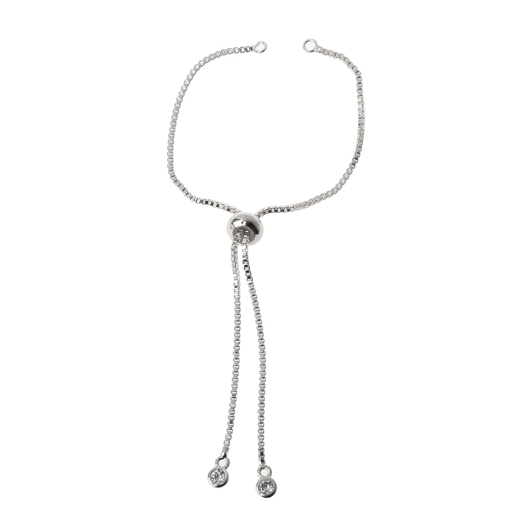 Necvior Adjustable Slider Bracelet Slider Extender Chains with ...