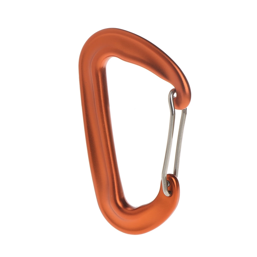 Necvior Aluminum Alloy D Ring Carabiners Clip D Shape Gate Small ...