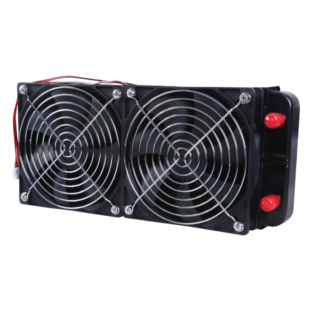 Necvior Aluminum Computer Radiator Water Cooling Cooler 2 Fans 240mm ...