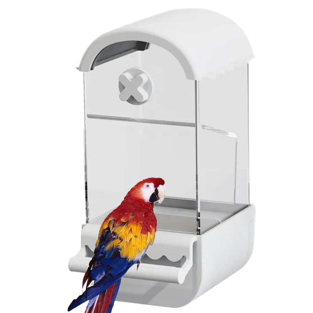 Necvior Automatic Bird Feeders Transparent Screw on Feeders for Indoor ...