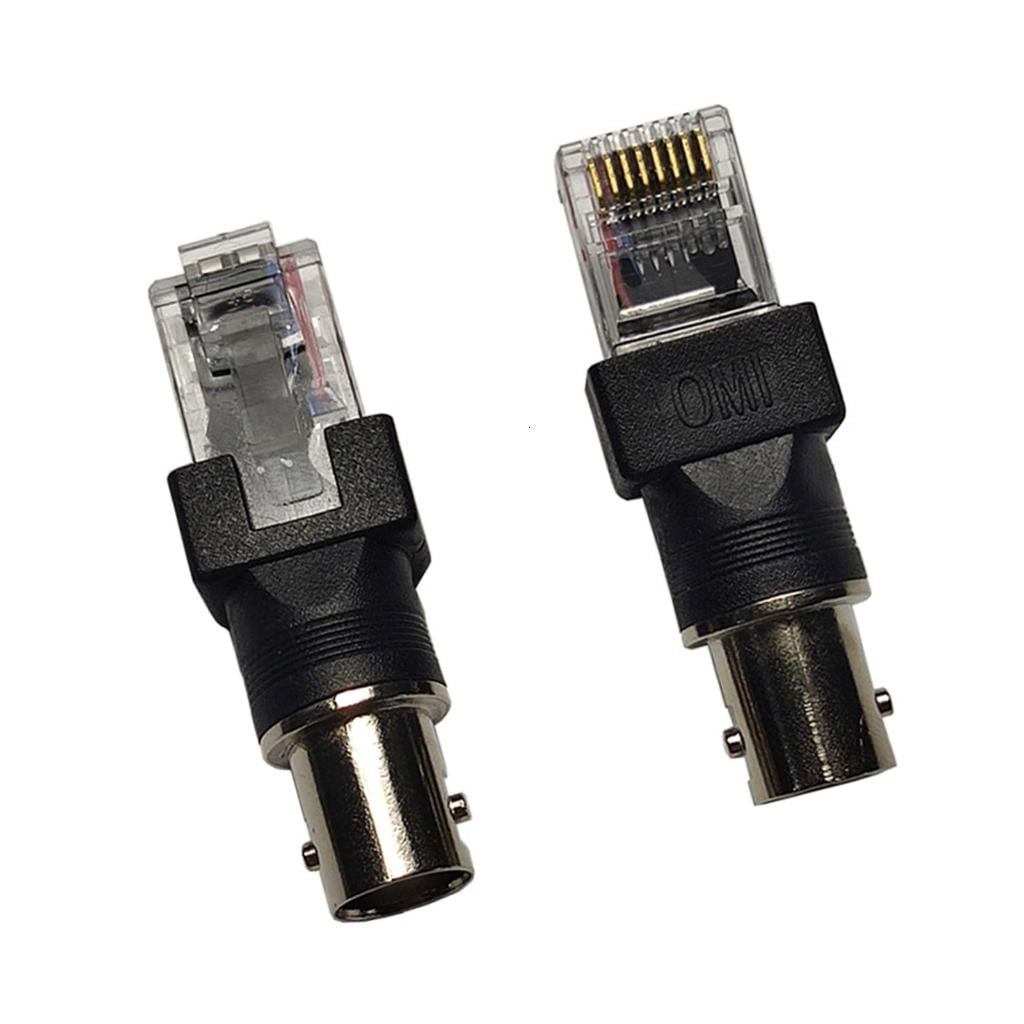 Necvior BNC Female to RJ45 Male Converters Adapter BNC to RJ45 Coaxial ...