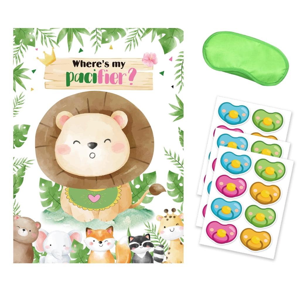 Necvior Baby Gender Discovery Party Blindfold Voting Game Poster Board ...