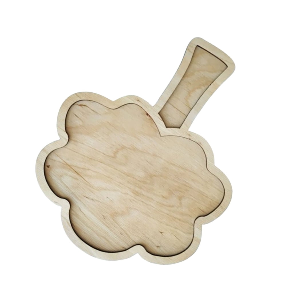 Necvior Baby Gift Flower Shape Wood Board Montessori Color Sorting ...