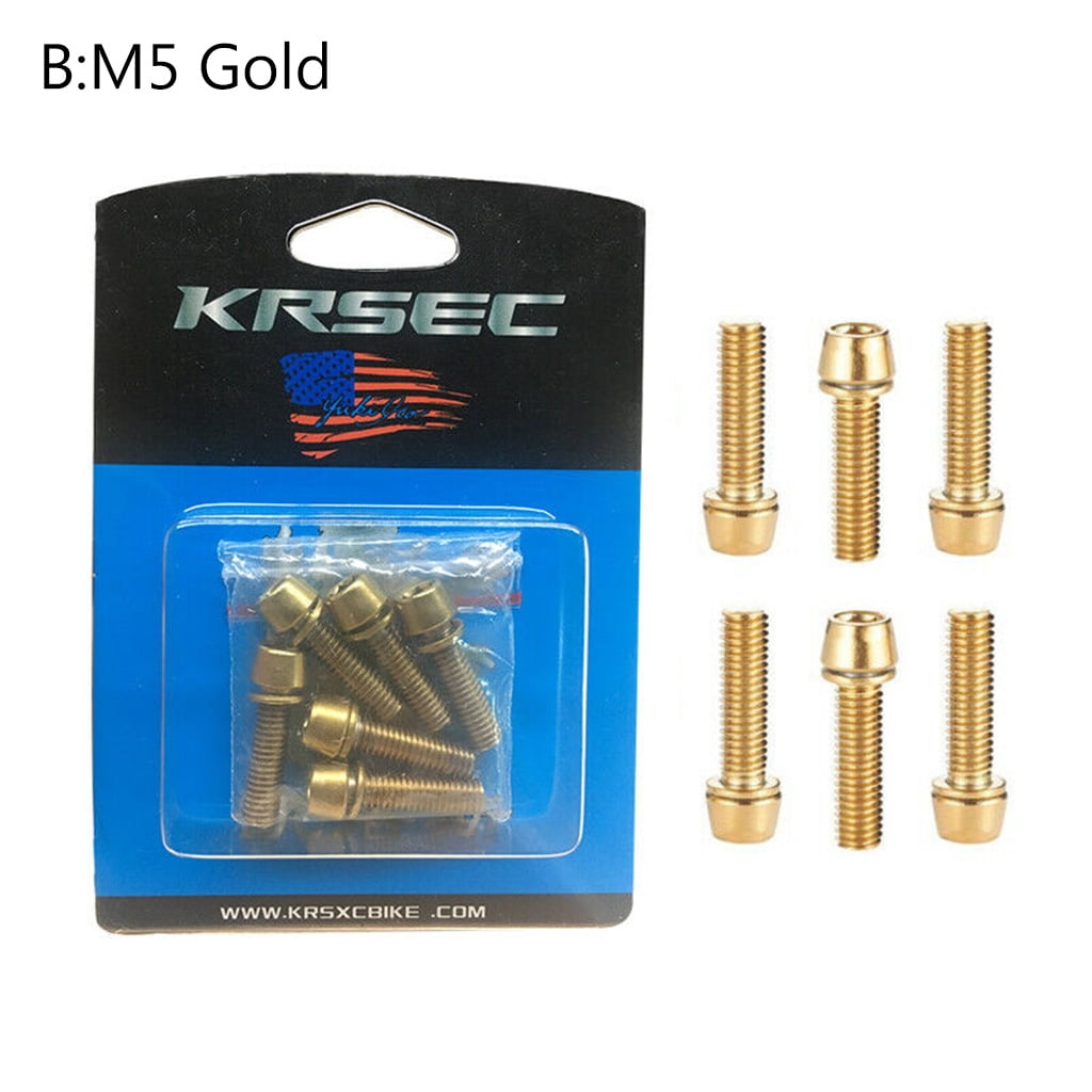 Necvior Bolts M5/M6 18mm Mountain Bicycle Stem Bolts with Washers for ...