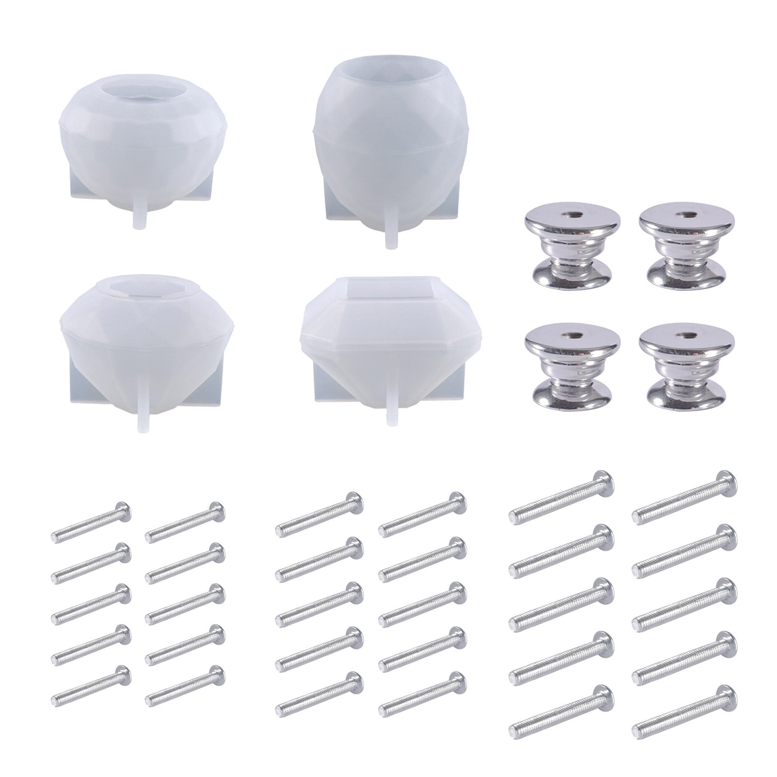 Necvior Cabinet Drawer Knobs Mold Dresser Crystal Pull Knobs Epoxy ...