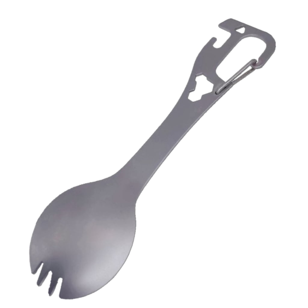 Necvior Camping Eating Utensils, 5 in 1 Utility Spork Portable ...