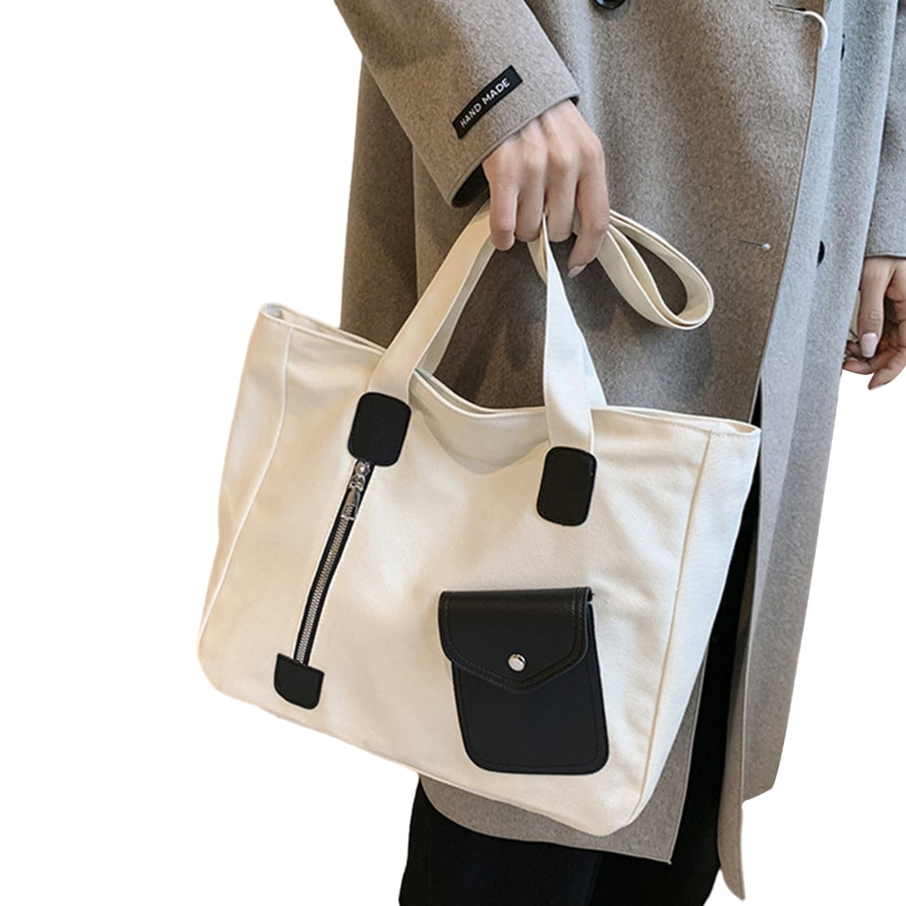 Necvior Canvas Shoulder Bag, Large Hobo Bags for Womens Aesthetic ...