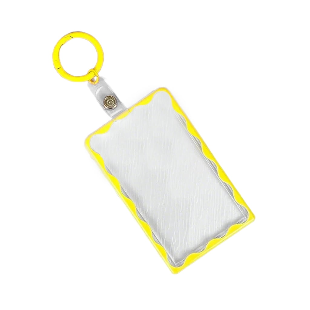 Necvior Card Holder Keyring Acrylic Transparent Designs With Stylish ...