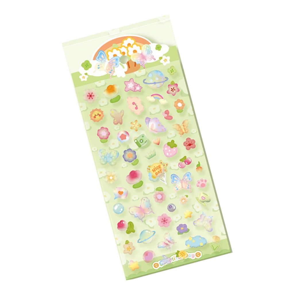 Necvior Cartoon 3D Stickers Water Resistant Butterfly Sticker for ...