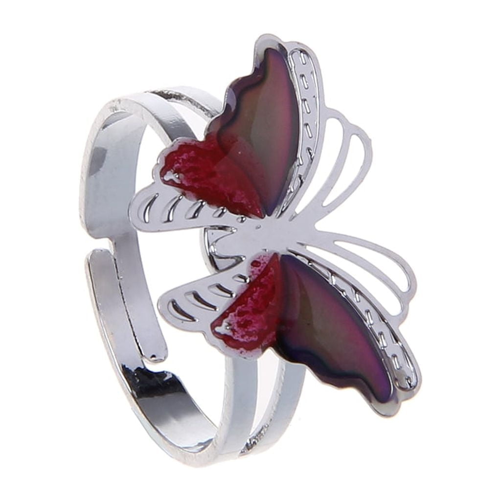 Necvior Change Color Ring Colorful for Butterfly Emotion Feeling ...
