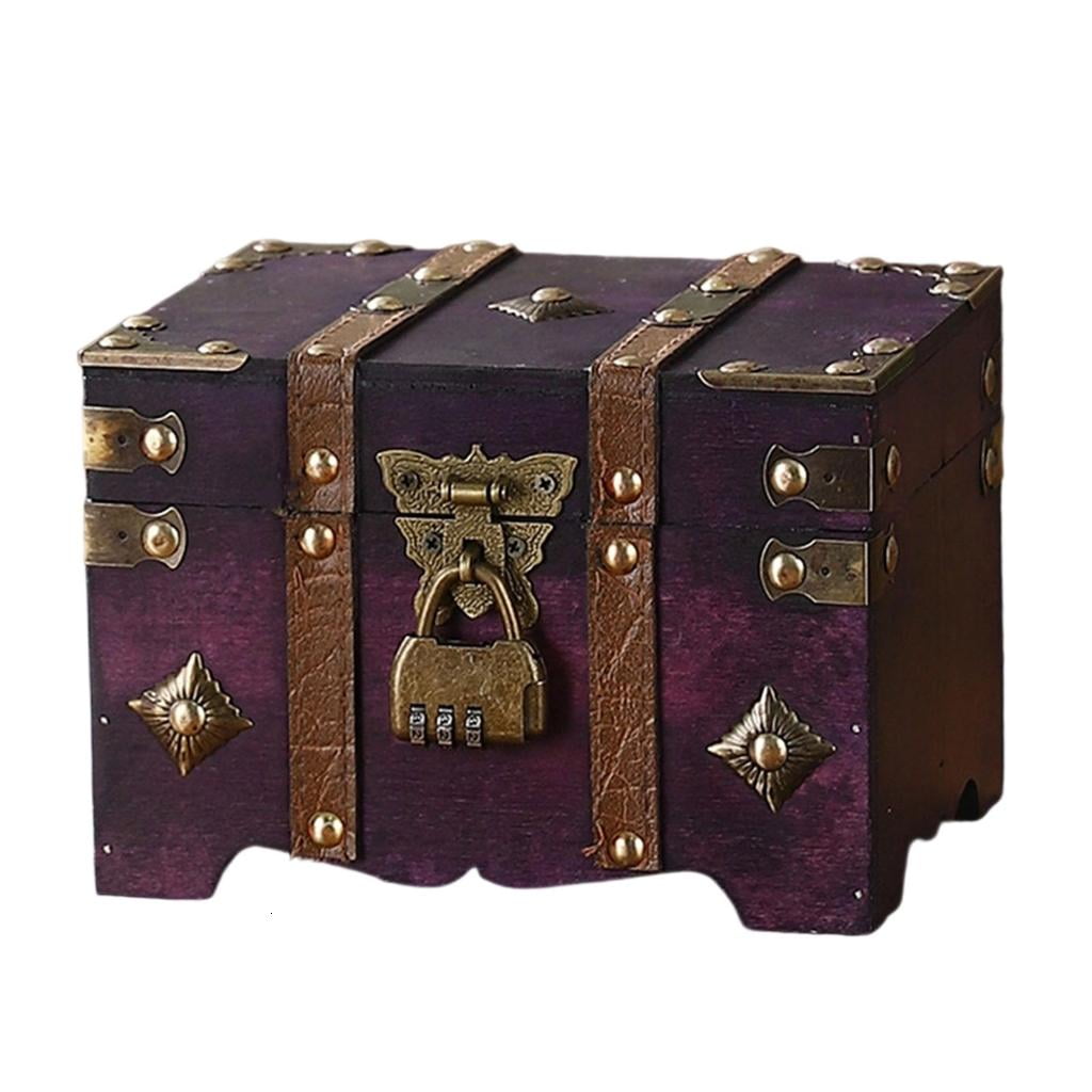 Necvior Classical Decorative Secure Storage Case with Combination Lock ...
