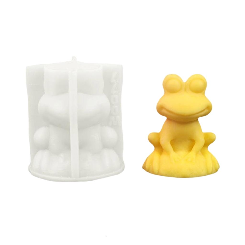 Necvior Clay Silicone Mould 3D Frogs Candle Molds Plasters Molds ...