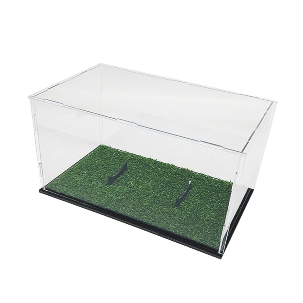 Necvior Clear Sports Football Holder Container with Stand Acrylic ...
