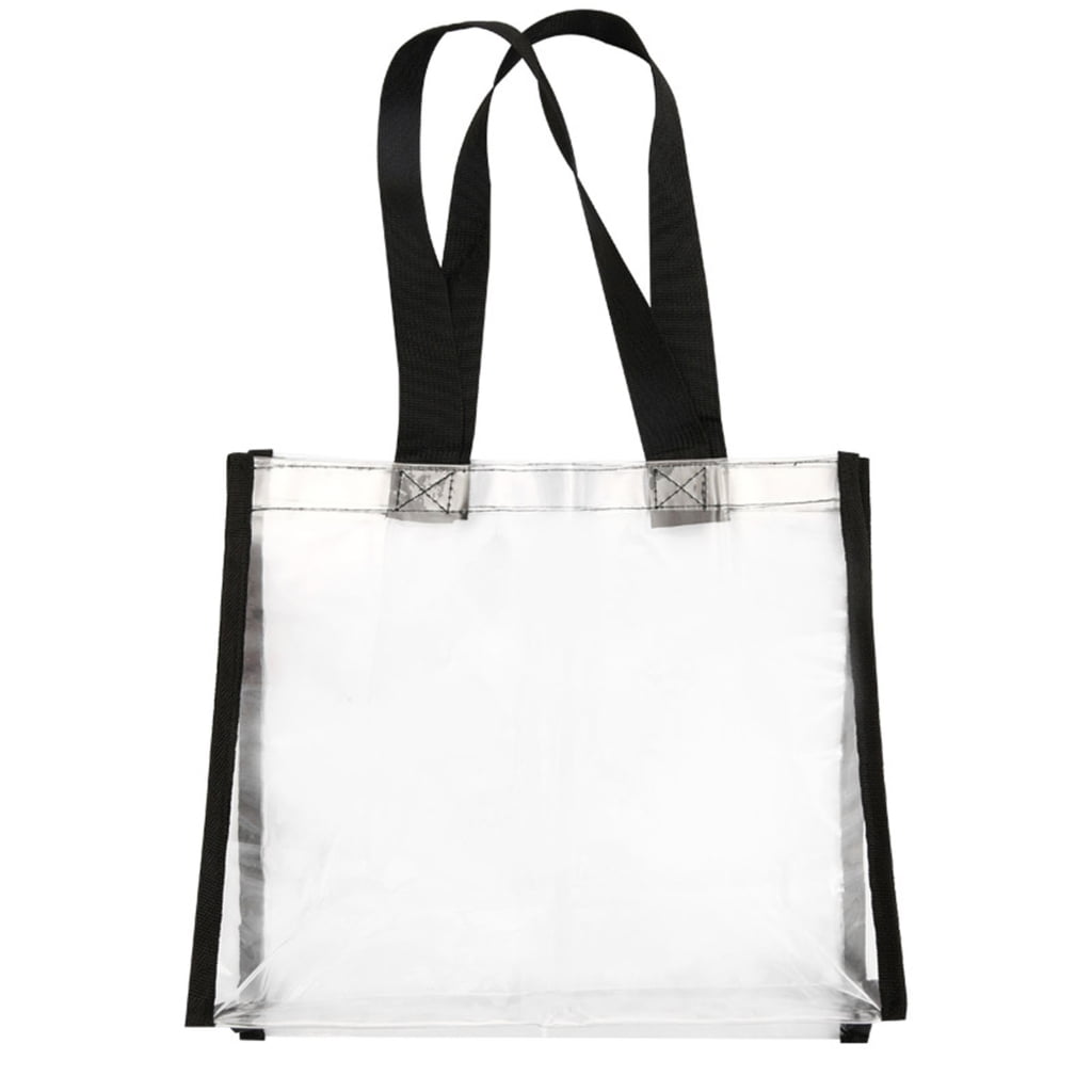 Necvior Clear Tote Bag with Handles Transparent See Through for Work Sports Games Women Beach ...