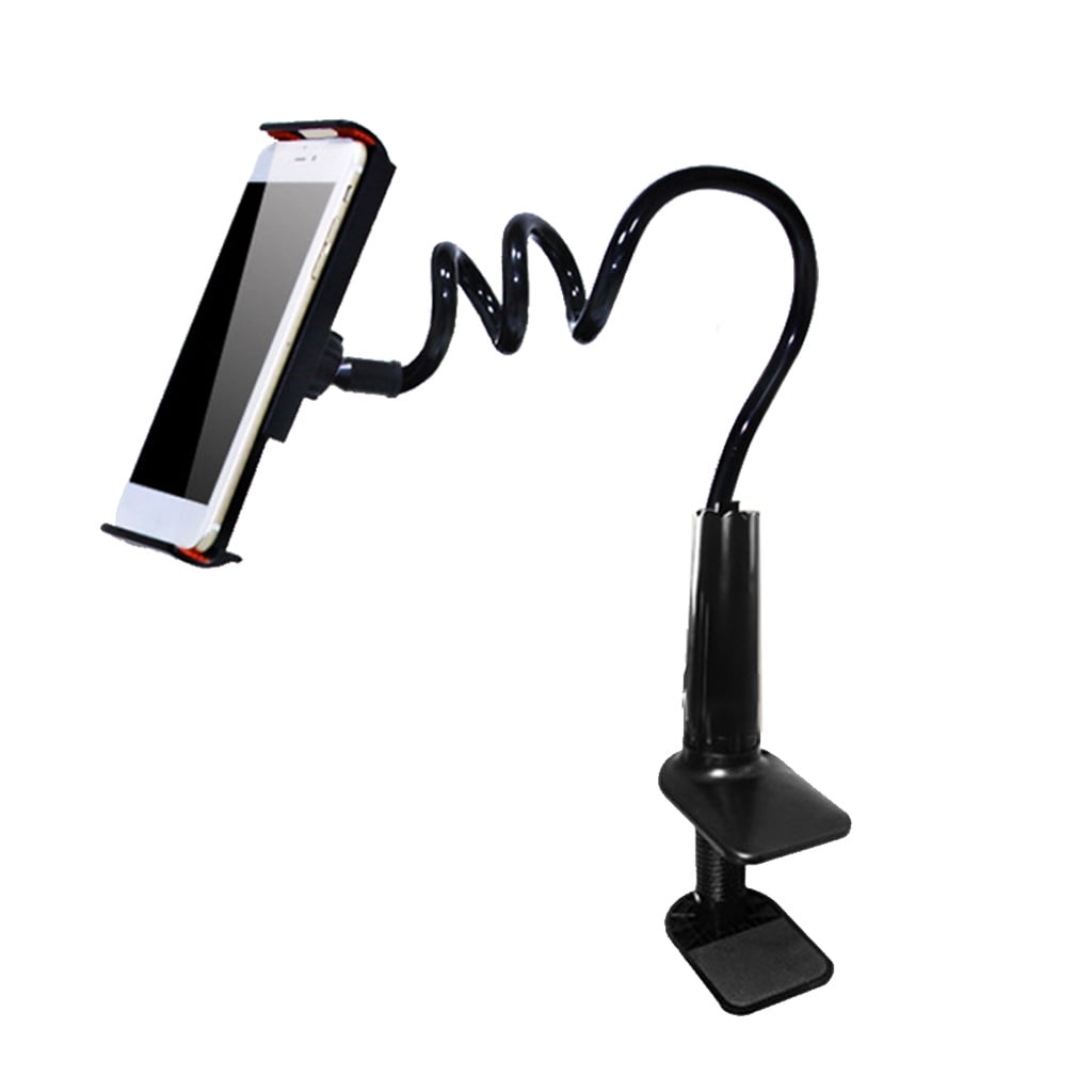 Necvior Clip on Phone Stand Holder Long Arm Gooseneck Bracket Mount ...