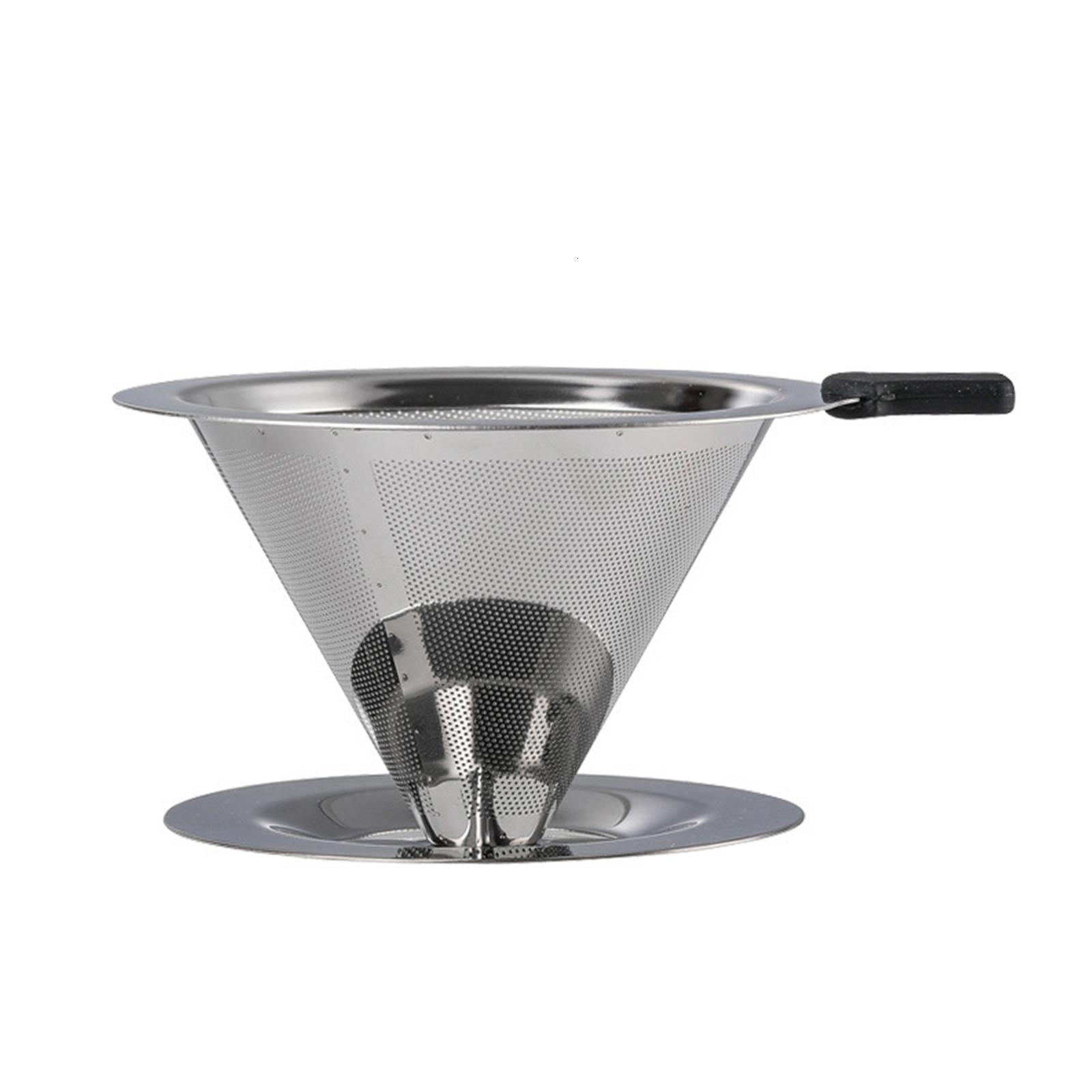Necvior Coffee Strainer Coffee Funnel Filters Cup Stainless Steel ...