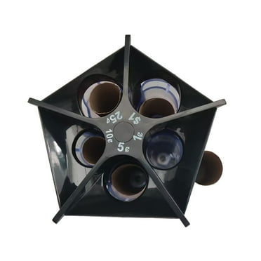 Advantus Portable Cash Coin Dispenser, Four-barrel Money Changer ...