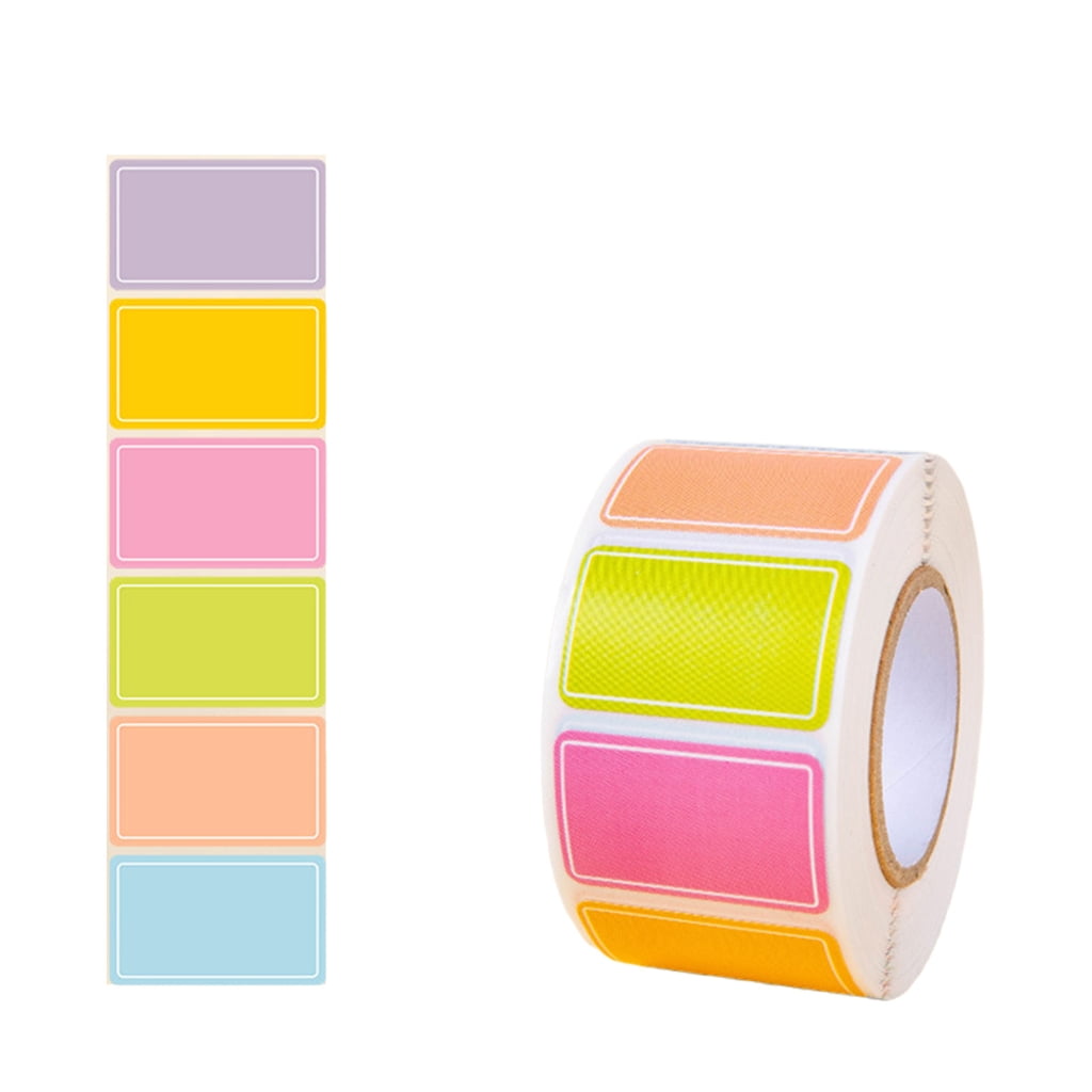 Necvior Colorful Label Stickers Waterproof Food Labels Removable Labels ...