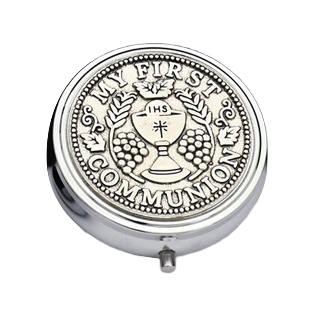 Necvior Compactly Metal Prayer Religious Jewelry Case Featurings Builts ...
