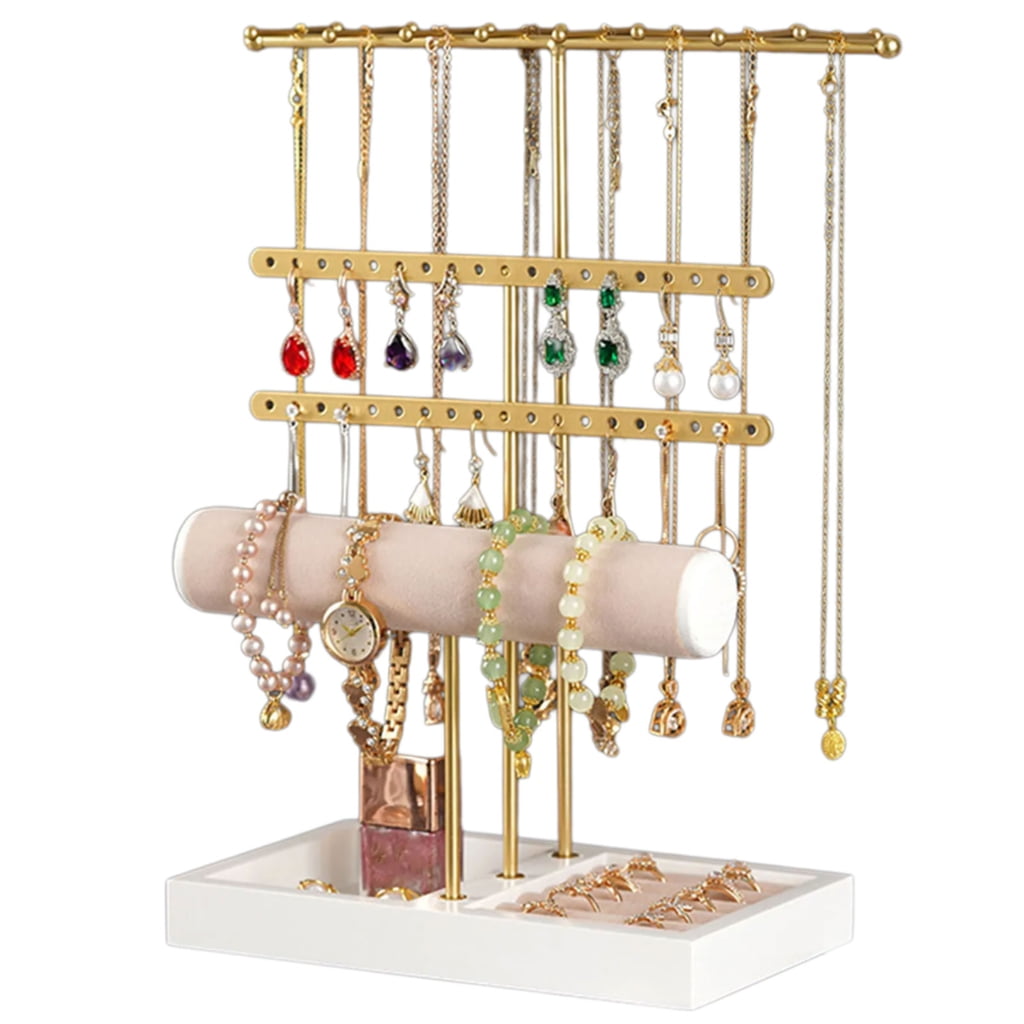 Necvior Convenient Jewelry Organizer Jewelry Rack Desktop Jewelry ...