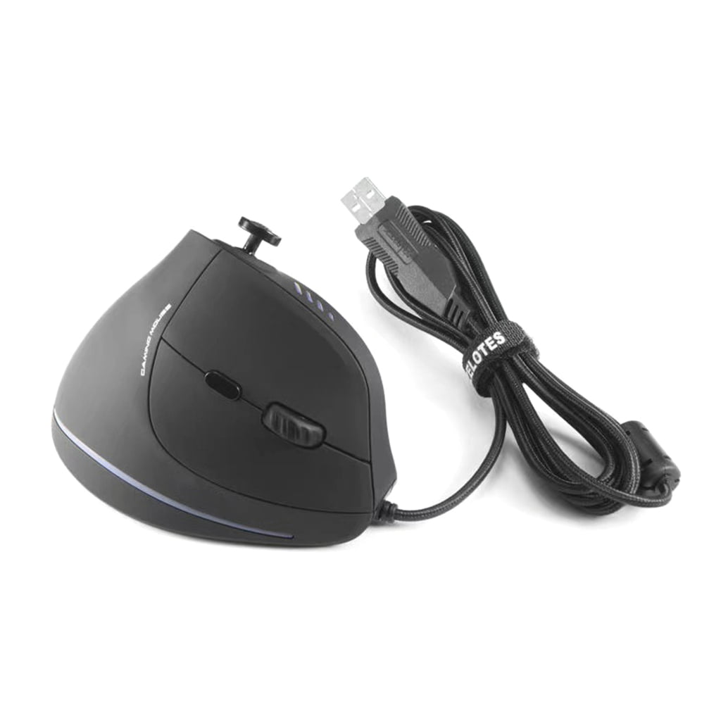 Necvior Corded Vertical Ergonomic Mouse Programmable Buttons 10000DPI ...