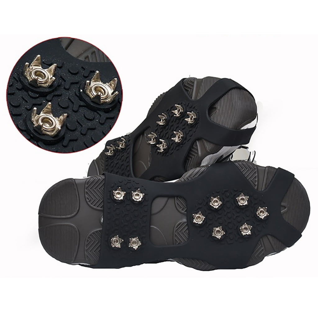 Necvior Crampons Ice Cleats Traction Snow Grips for Boot and Shoes ...