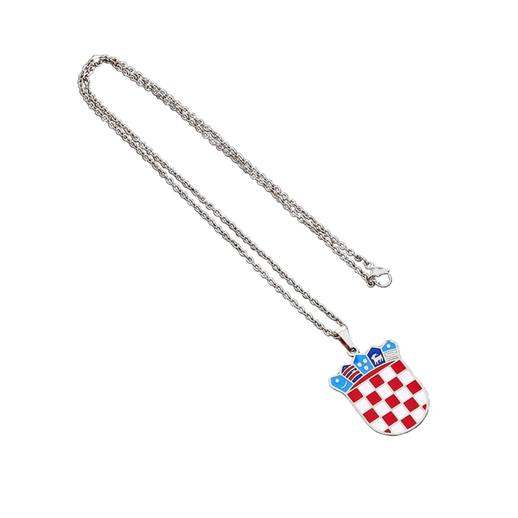 Necvior Croatia Map Pendant Necklace Fashionable Croatian Flag ...