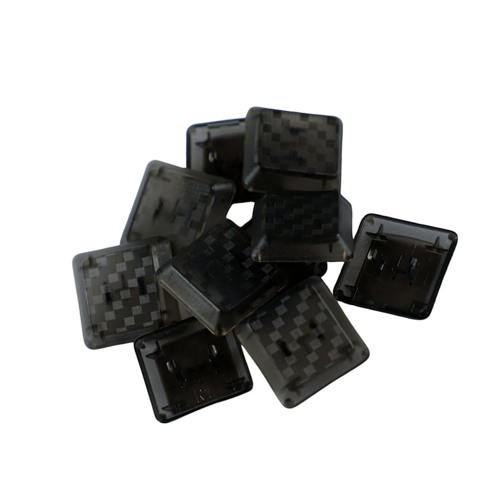 Necvior Customize Keyboards Easy to Install Translucent Black 1U Grid ...