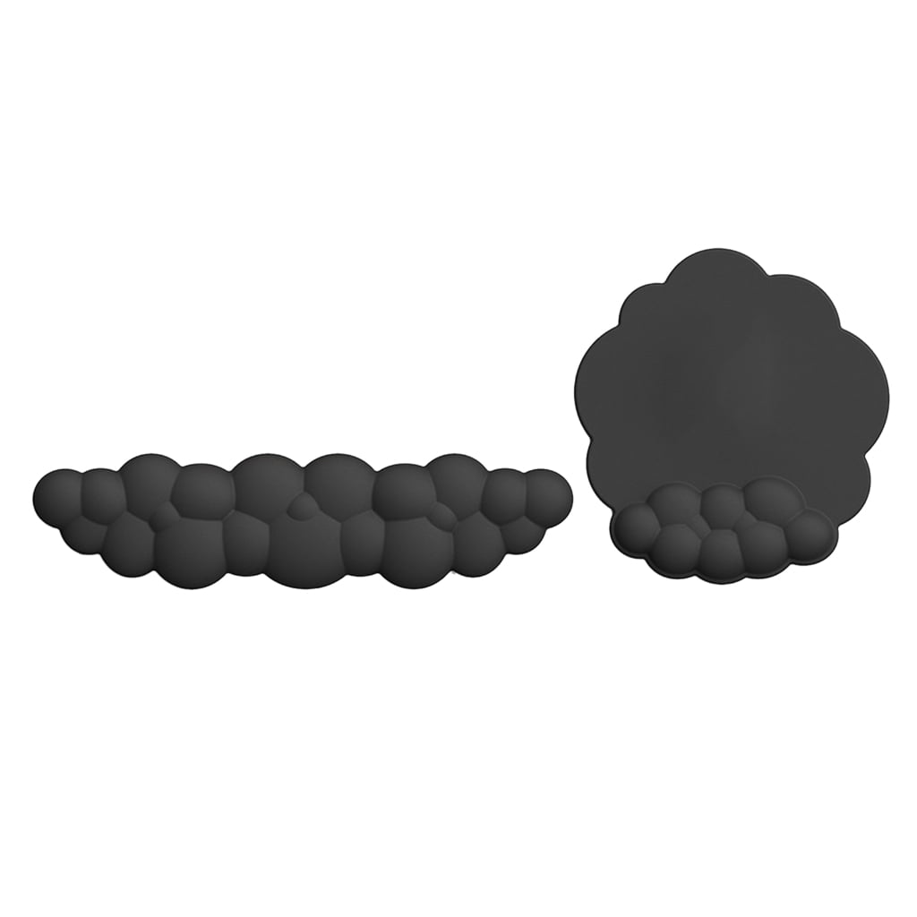 Necvior Cute Cloud Shape Wrist Rest Pad PU and Anti-Slip Rubber Base ...