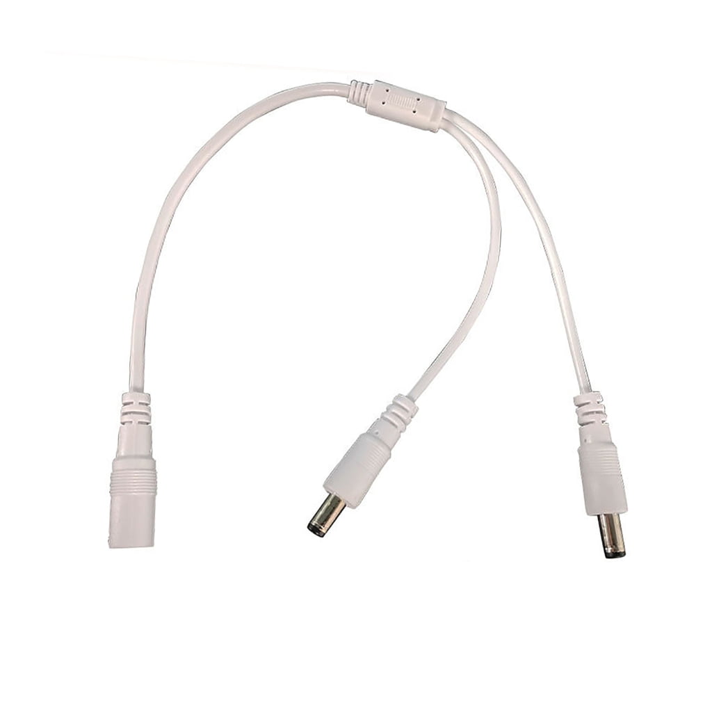 Necvior DC5.5x2.1mm Splitter Cable 1Female to 2/4Male Splitter for LED ...