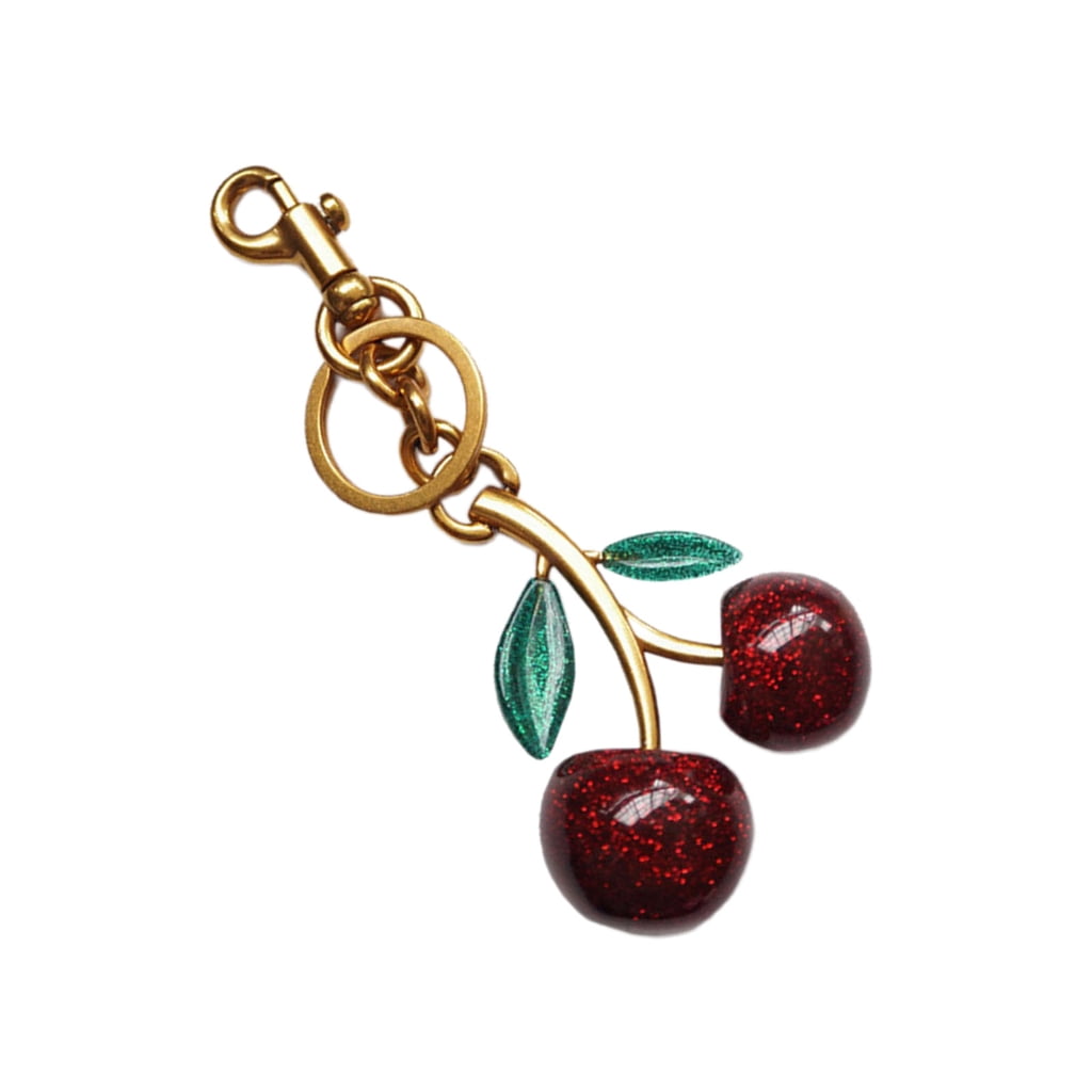 Necvior Decorative Cherrys Keychain Sturdy Alloy Car Charm for the ...