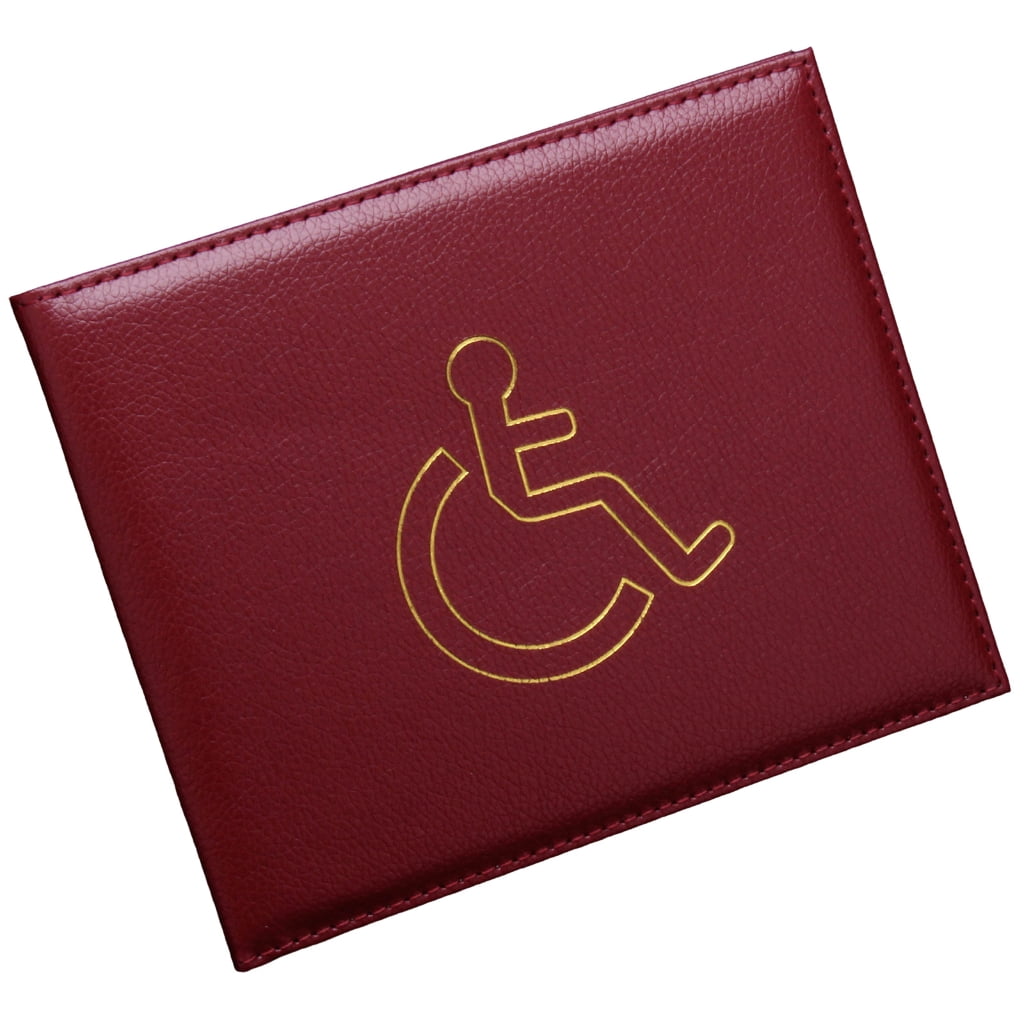 Necvior Disabled Badge Holder Hologram Safe Parking Permit Display ...