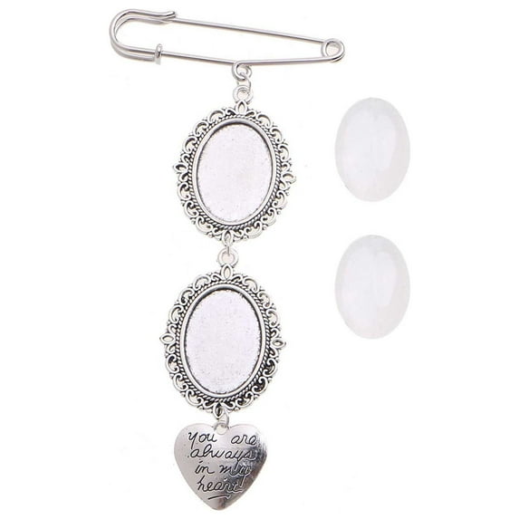 Necvior Diy Pin Making Lace Frame Wedding Charm Oval Cabochon Photo ...