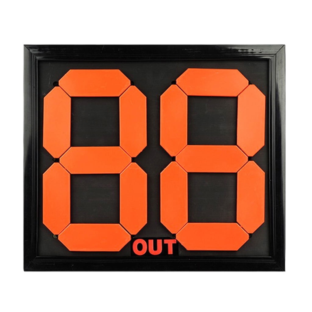 Necvior Double Sided Display Football Substitution Players Plate ...