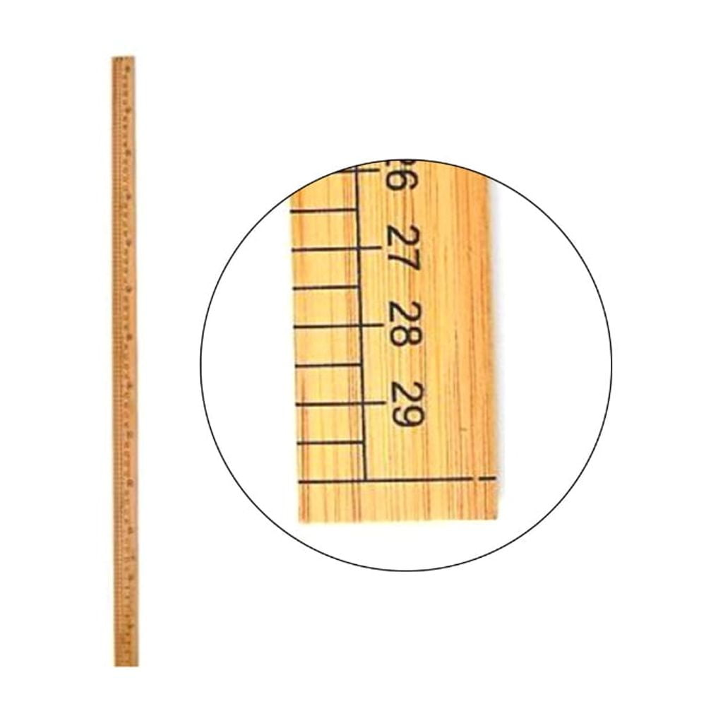 Necvior Double-Sided Ruler, Inches Centimeter Metric Measuring Ruler ...