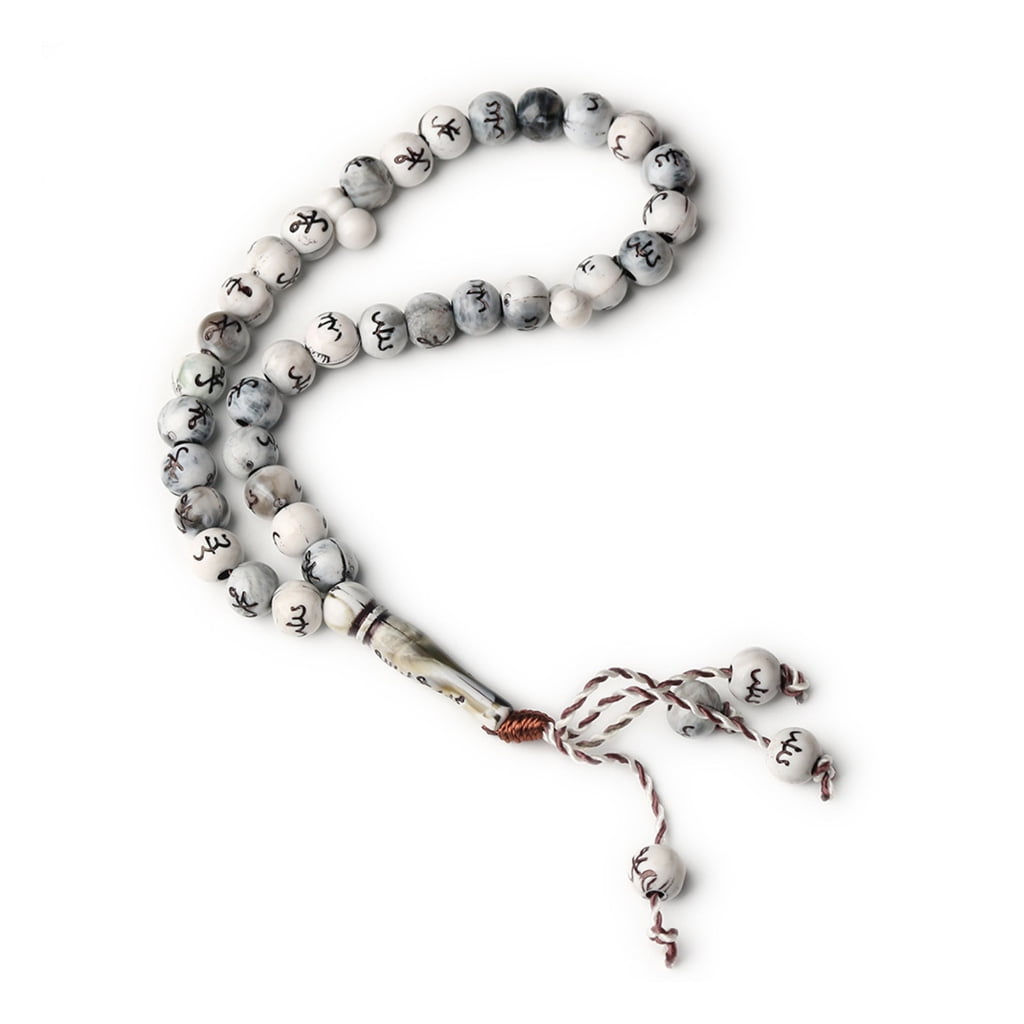 Necvior Durable String Prayer Beads 33 Rosary Beads Wristchain Worship ...