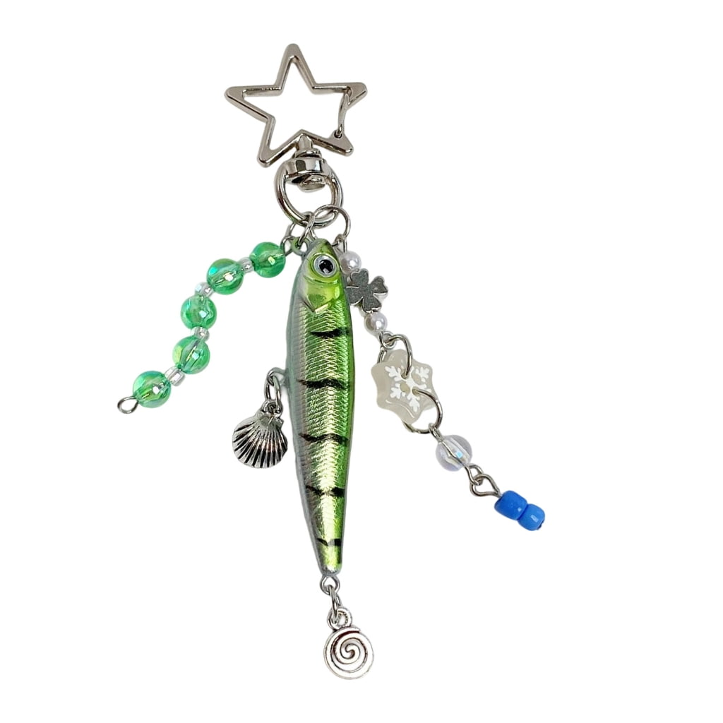 Necvior Dynamic Moving Fish Key Holder Decoration Accessory for Bags ...