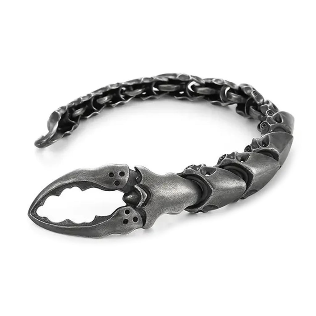 Necvior Edgy Scorpions Themed Heavy Men's Bracelet, Polished Sturdy ...