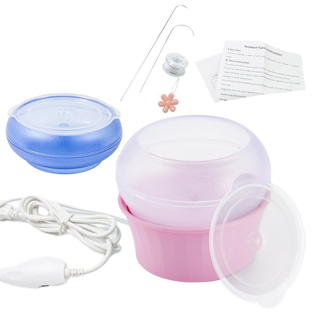Necvior Electric Clay Bead Spinner Kits with Small Large Bead Bowl ...