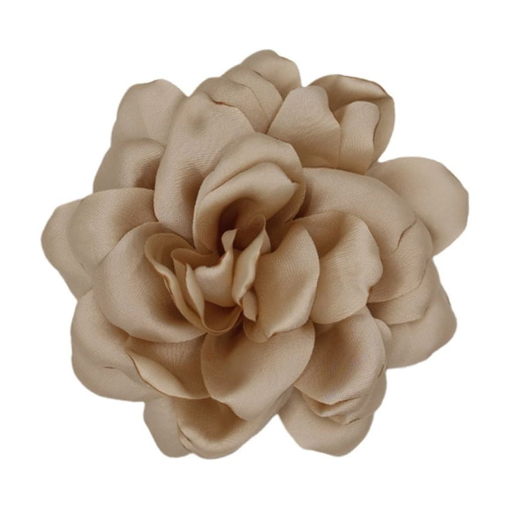 Necvior Elegant Big Flower Pin in Soft Fabric Delicate Fabric Flower ...