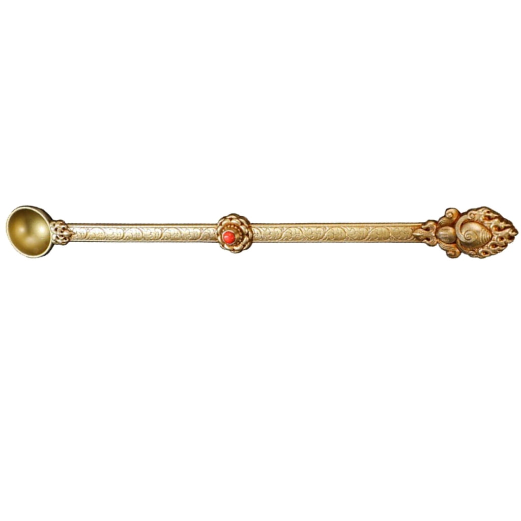 Necvior Elegant Tibet Brass Spoon for Pouring Holy Water in Religious ...