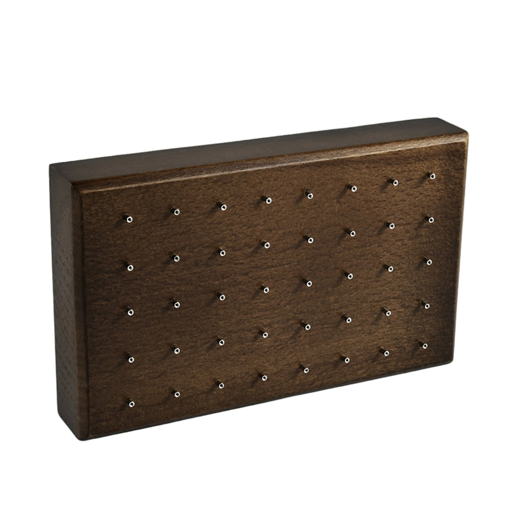 Necvior Elegant Wood Jewelry Organizer for Lip Rings Elegant Tongue ...