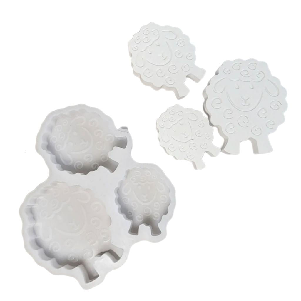 Necvior Family of Sheep Silicone Molds for Making Candle Soap Candy ...