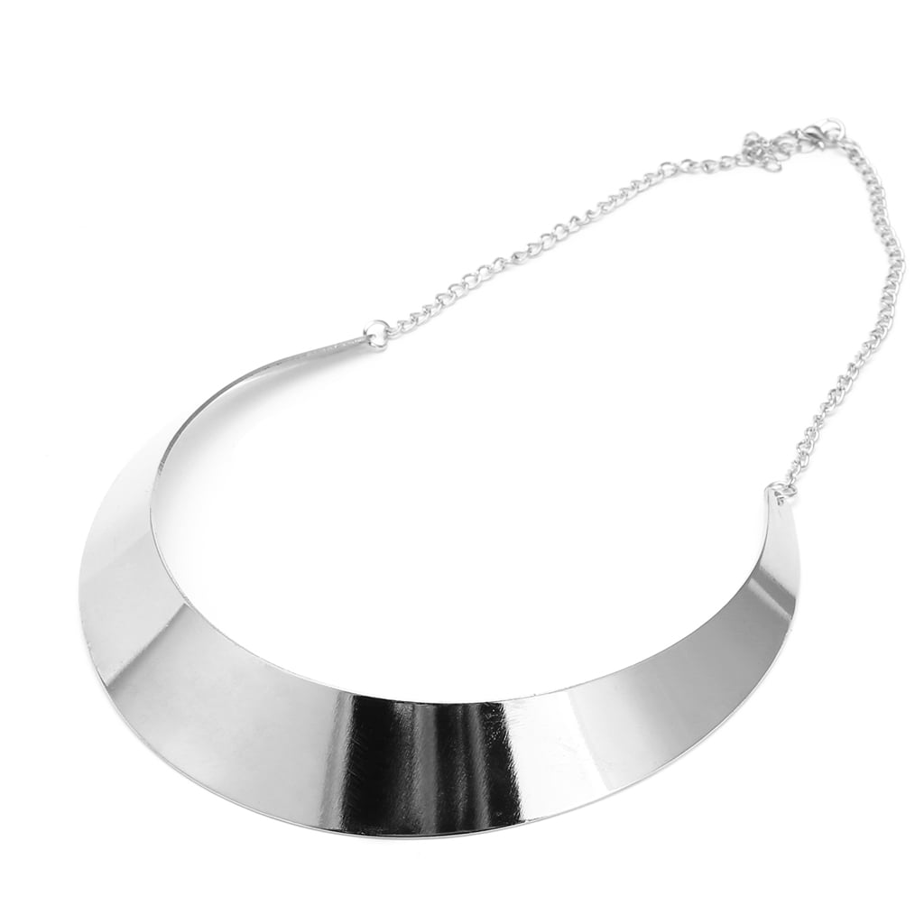 Necvior Fashion Plated Golden Silver Vintage Torque Necklace Unique ...